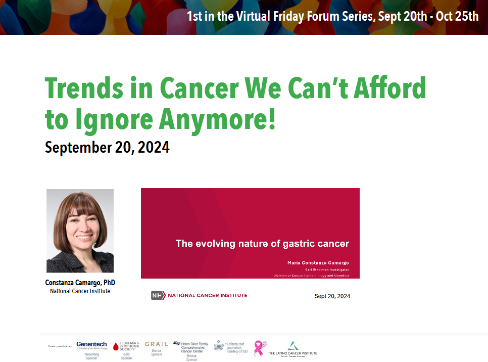 Forum on Gastric (Stomach) Cancer Materials Now Available Online - TLCI ...